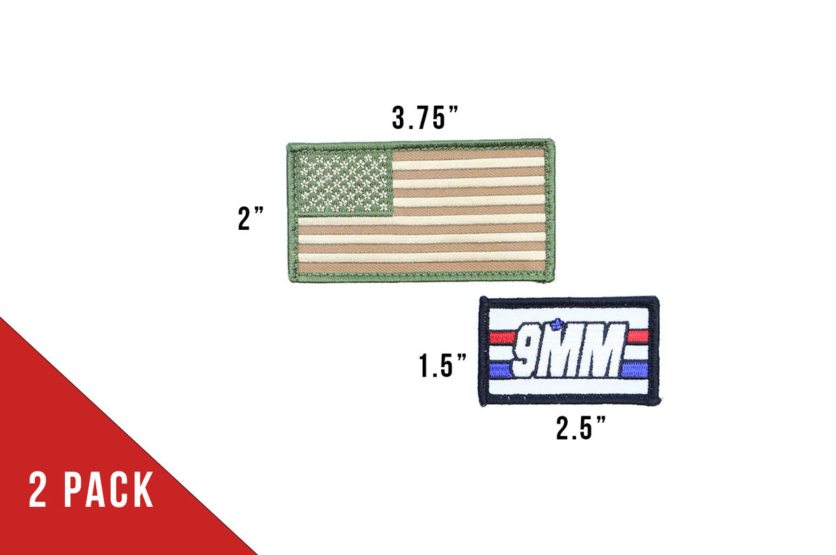 American Flag Patch / 9mm Patch 2-pack – Garage Built Gear